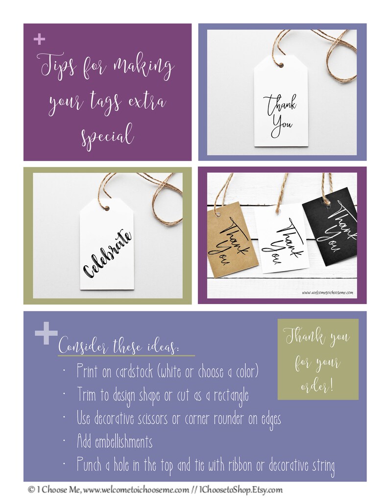 Printable Just Because Gift Tags Party Favor Tags - Etsy Hong Kong