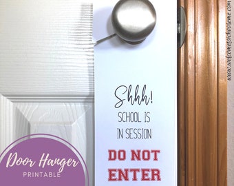 Printable Door Sign in Session - Etsy