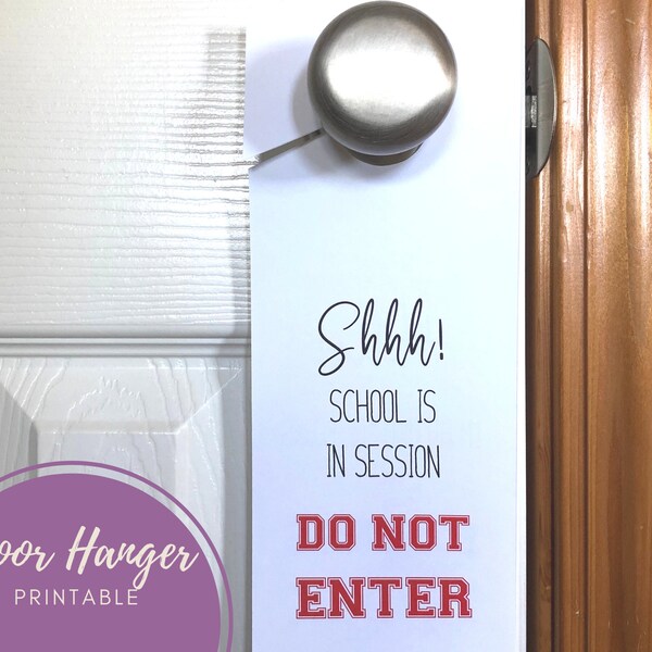 In Session Do Not Disturb Sign Printable - Etsy