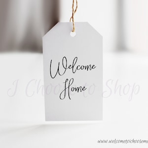 Printable Welcome Home Gift Tags, Party Favors Tags - Etsy