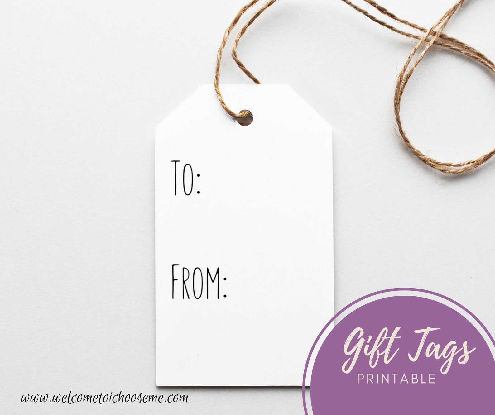 Printable to From All Occasion Gift Tags, Thank You Tags, Happy ...