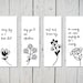 Printable Inspirational Bookmarks, Set of Four Bookmarks - Etsy