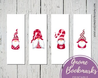 Printable Everyday Gnome Bookmarks | Etsy