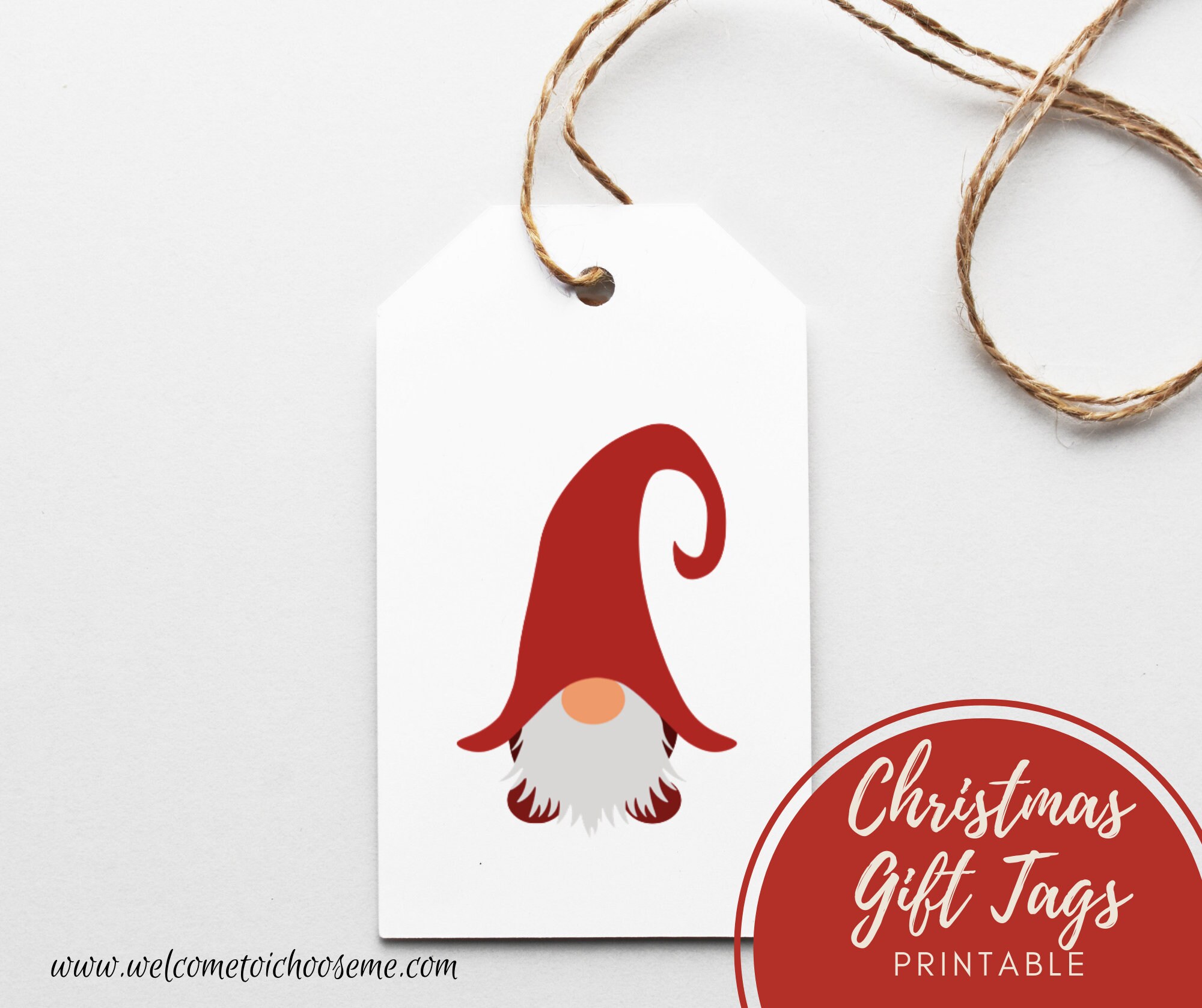 Printable Gnome Christmas Gift Tags - Etsy