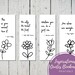 Printable Inspirational Quotes Bookmarks, Set of Four Bookmarks - Etsy