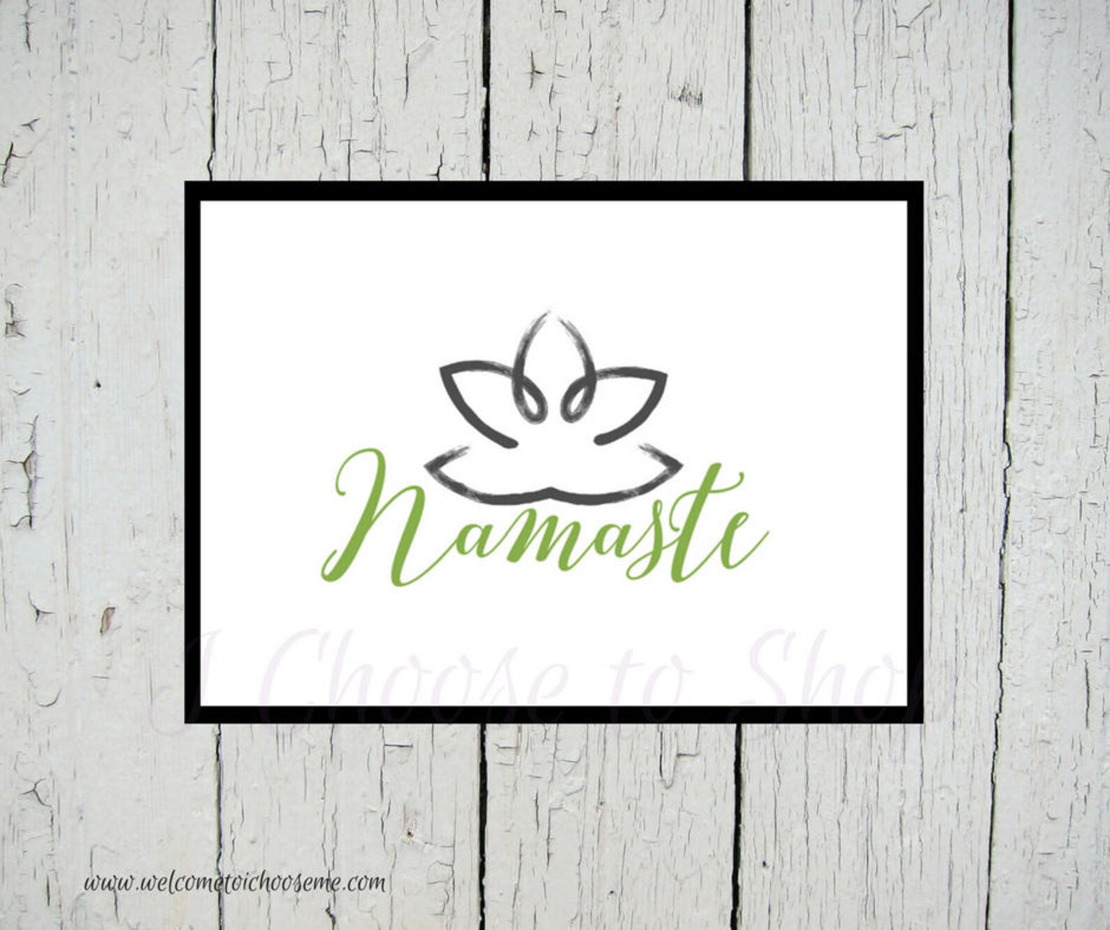 Namaste Lotus Flower Printable Wall Art, Gallery Wall Art - Etsy