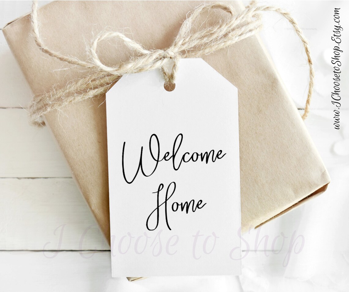 Printable Welcome Home Gift Tags, Party Favors Tags - Etsy
