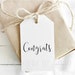 Printable Congrats Gift Tags, Party Favor Tags - Etsy