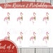 Printable Christmas Flamingo Gift Tags - Etsy