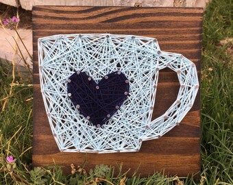 String Art Tea Cup - Etsy