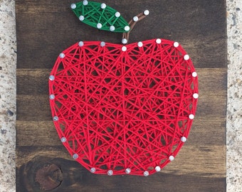 Teacher's Gift Custom teacher string art apple string