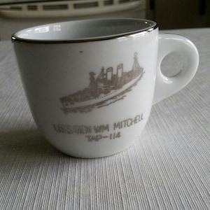 Rare Uss Gen Wm Mitchell Tap-114 Navy Troopship Coffee Mug - Militaria ...