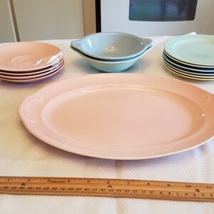 Antique 1940s Lu-ray Pastels Ceramic Dinnerware Set - Vintage Plates ...