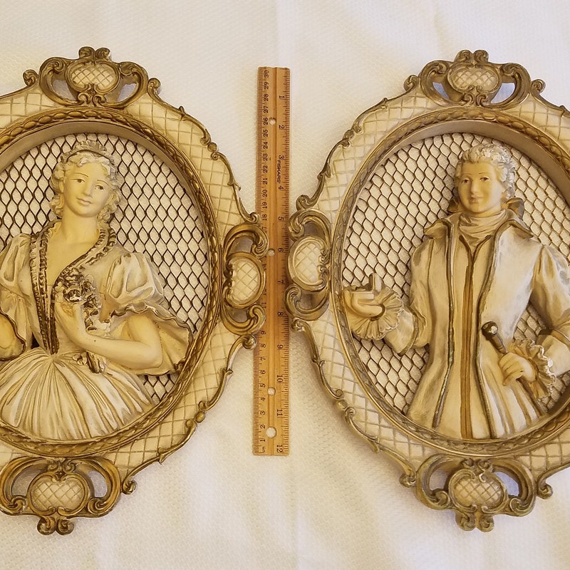 Chalkware Plaques - Etsy