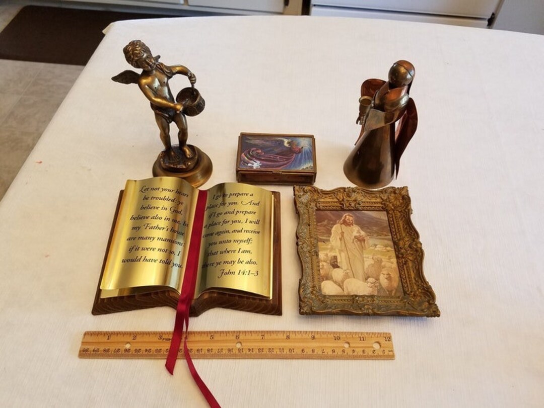 5 Vintage Religious Items Jesus Picture Portrait by Sallman - Etsy