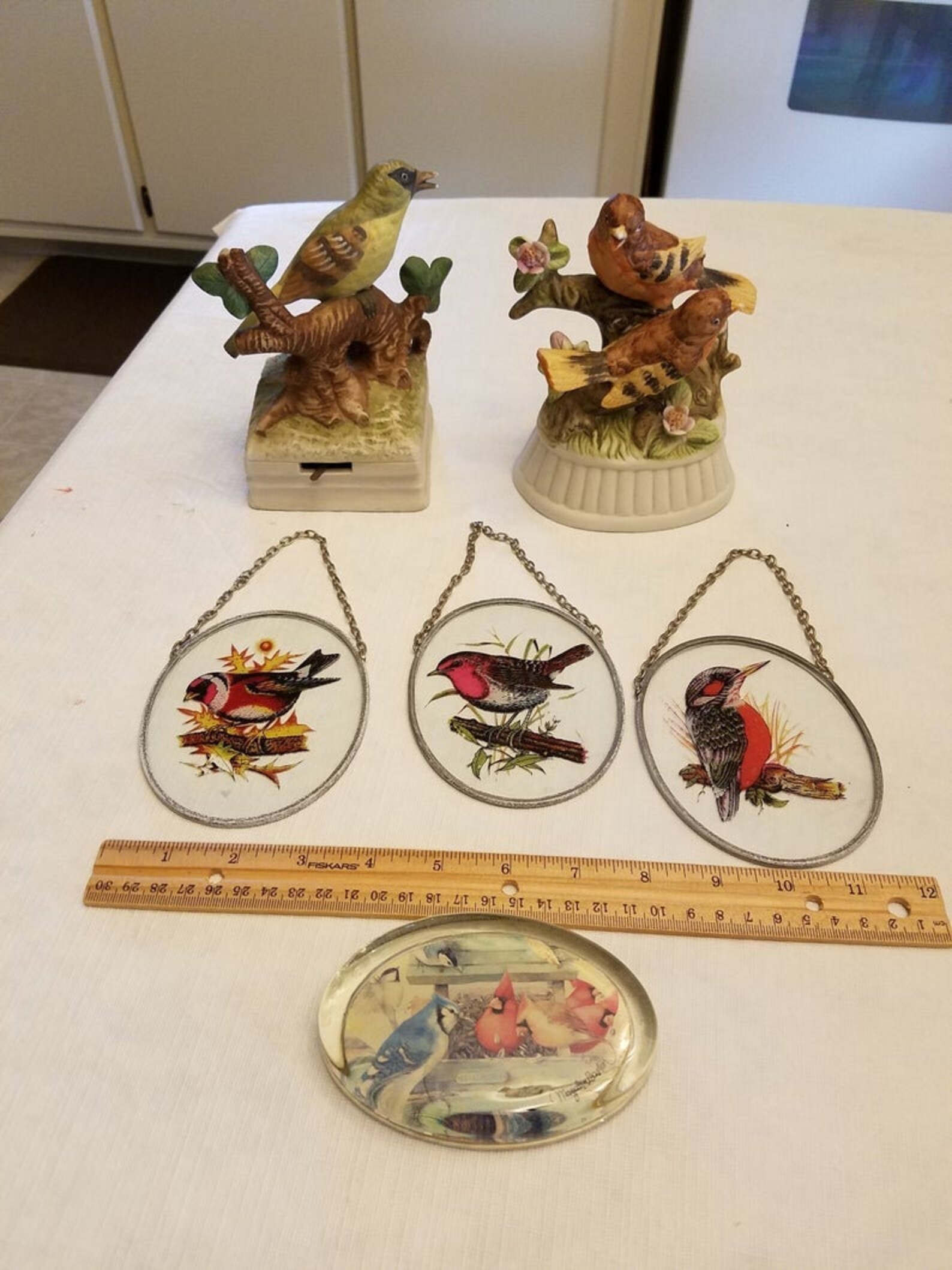 6 piece vintage song birds collection music boxes | Etsy