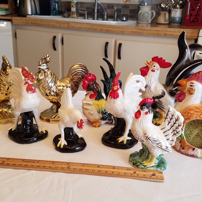 Rooster Statue - Etsy