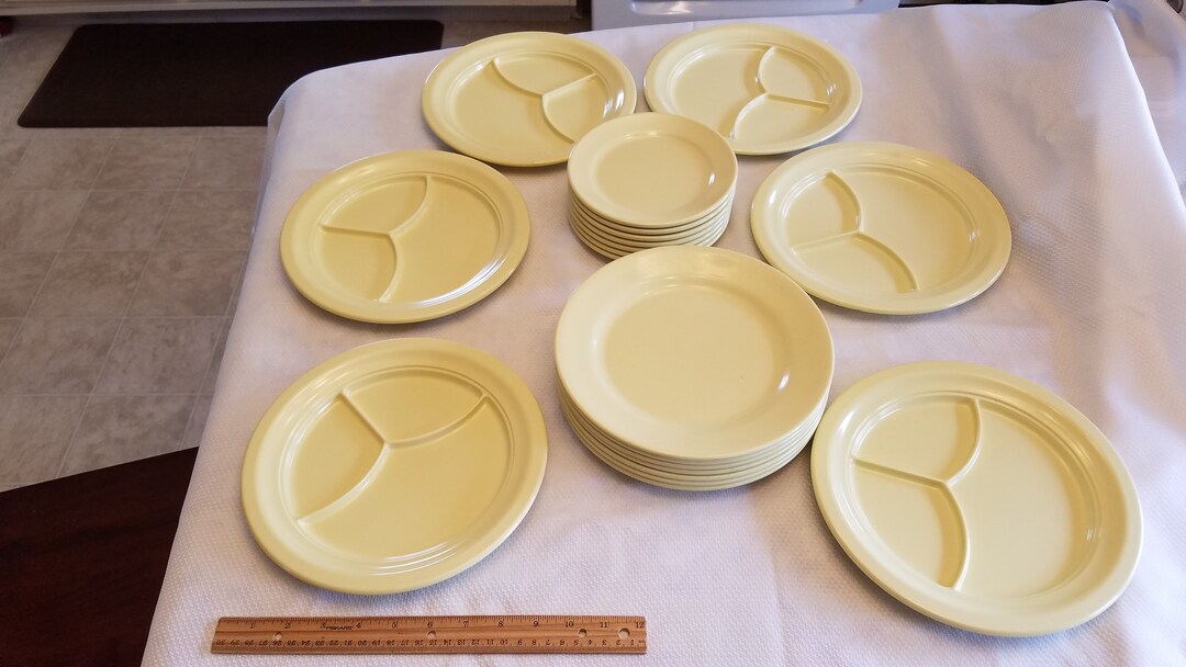 20 Vintage Arrowhead Melmac Plates Divided Dinner Bread Dishes Melamine ...