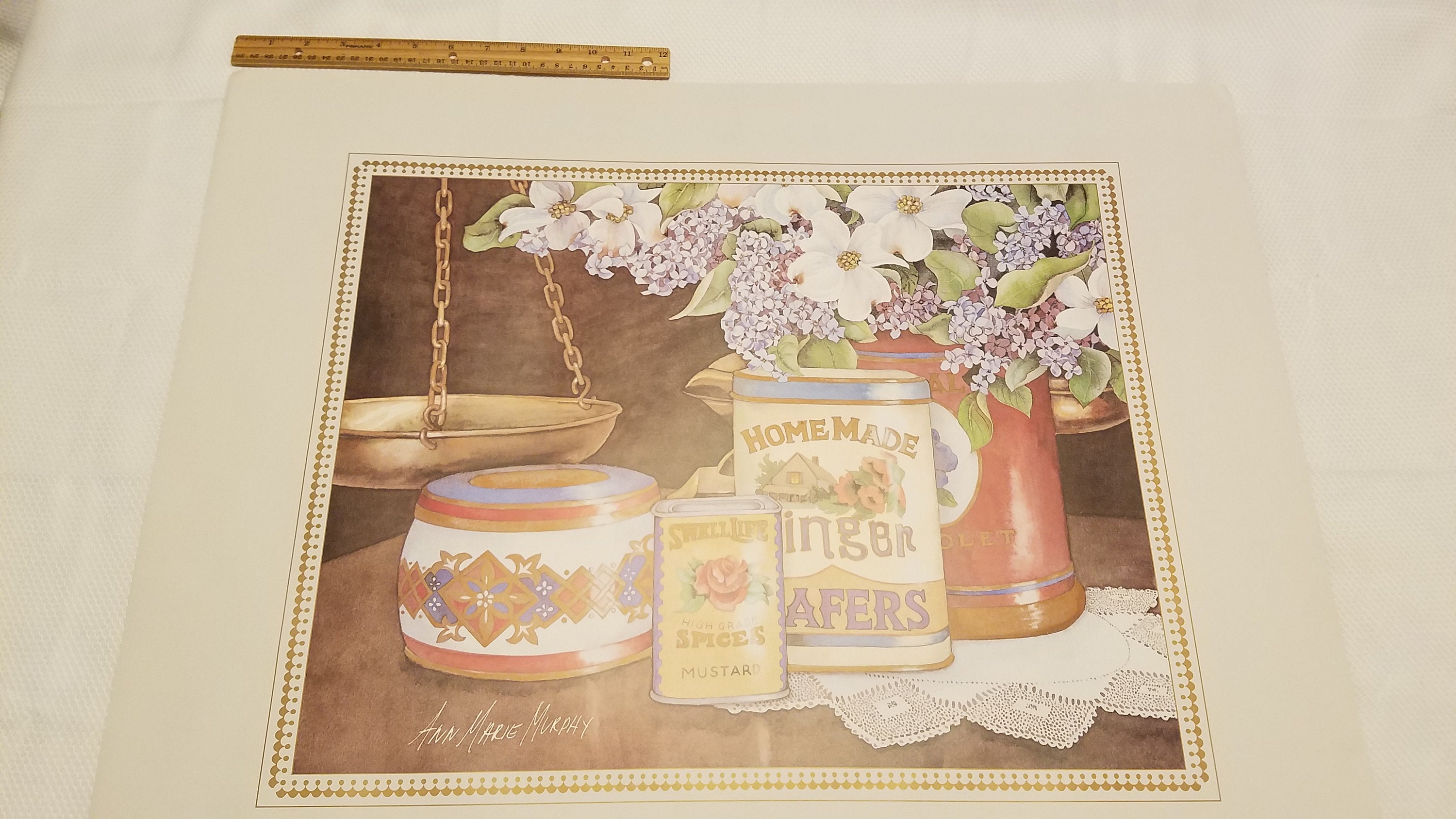 Vintage 1986 Signed Ann Marie Murphy Litho Print Kitchen Decor - Etsy