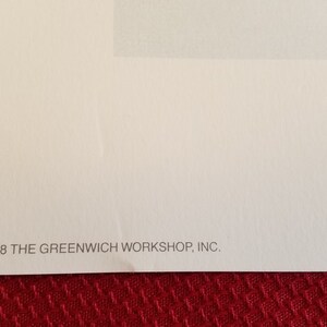 Vintage 1987 Leopard Cat Litho Art Print 18"x30" Signed Simon Combes ...