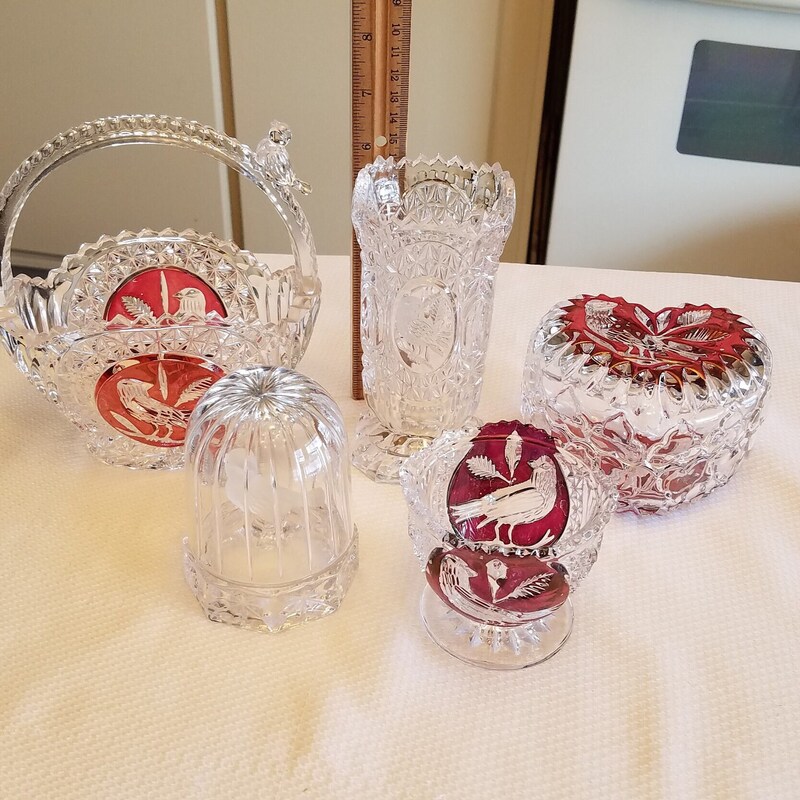 Hofbauer Red Bird Crystal - Etsy