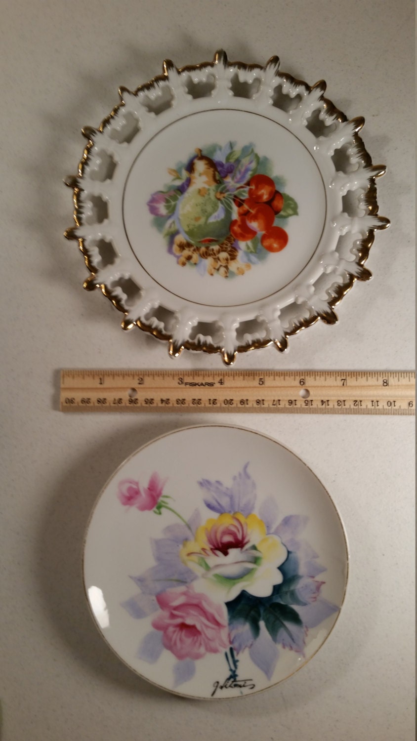 2 Vintage Japan Hand Painted Collector Plates 1940 | Etsy