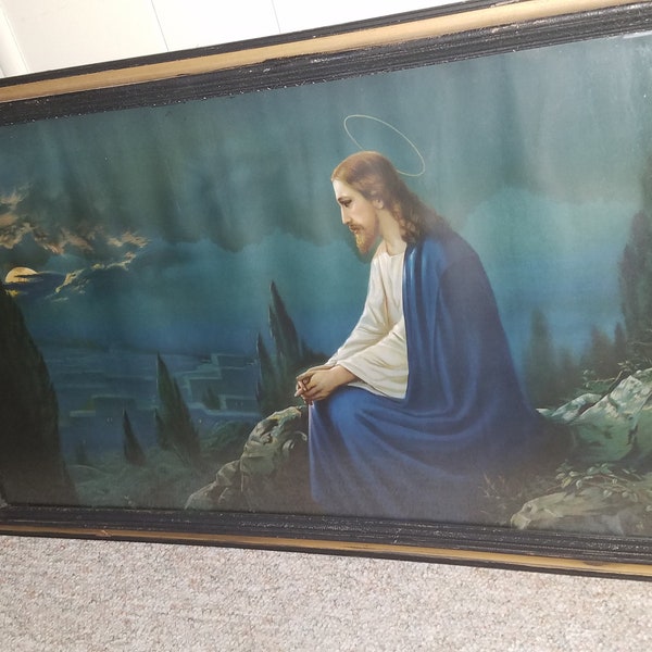 Antique Jesus Picture - Etsy