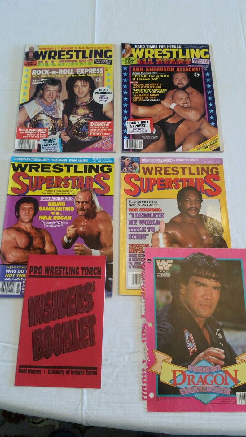 Vintage Pro Wrestling Magazines Wrestling Allstars & | Etsy