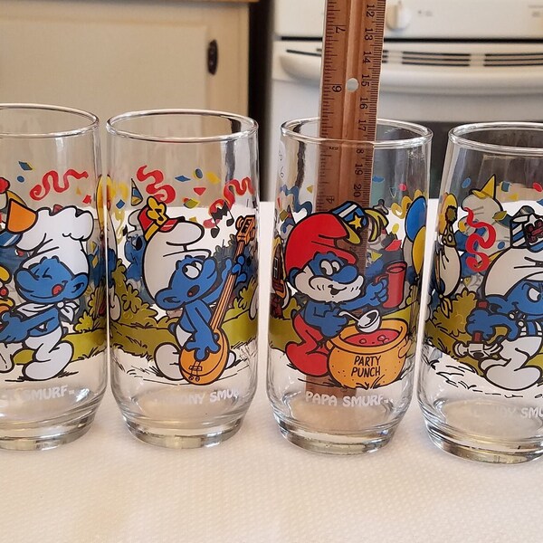 Smurf Drinking Glass - Etsy
