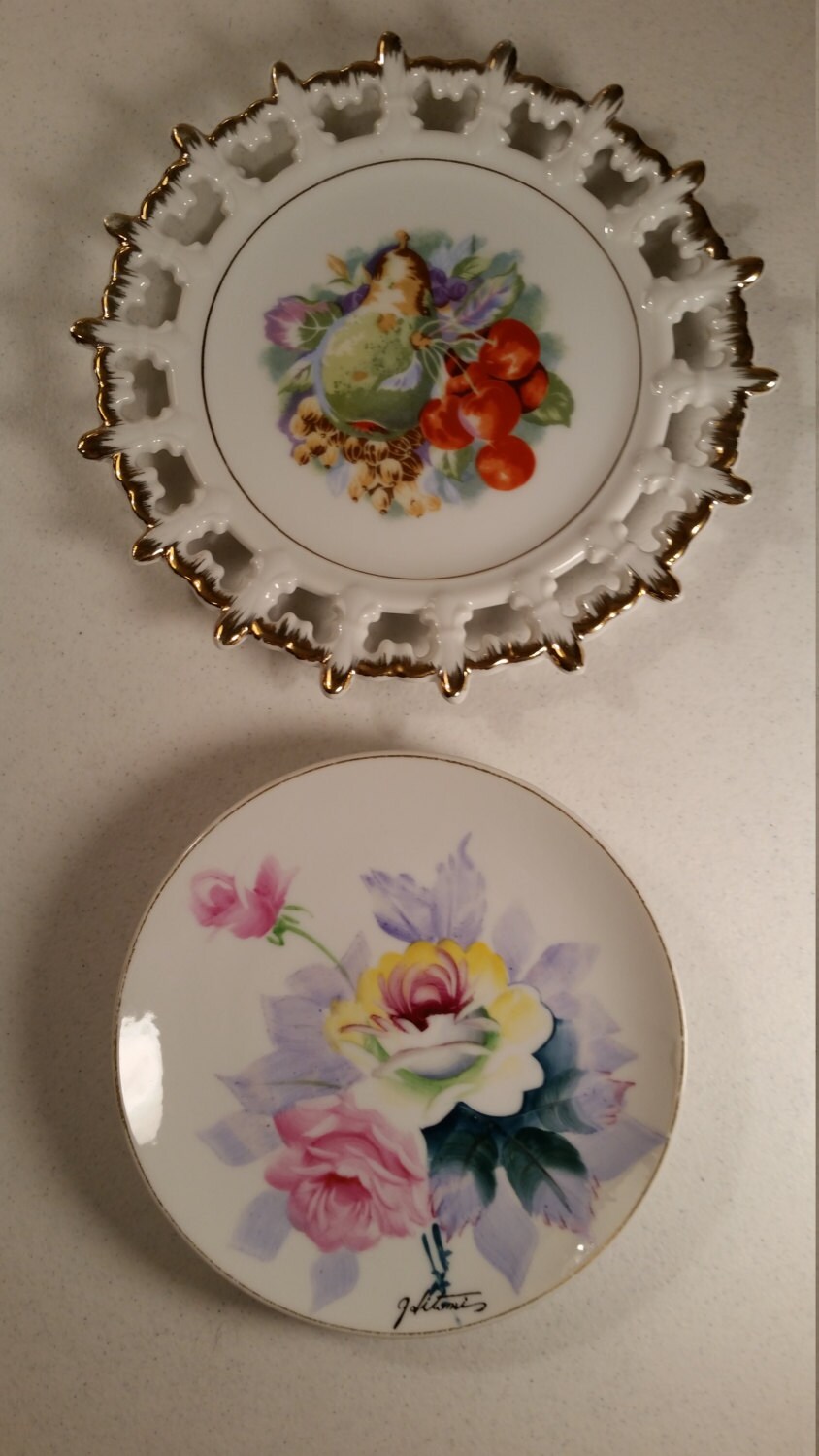2 Vintage Japan Hand Painted Collector Plates 1940 | Etsy