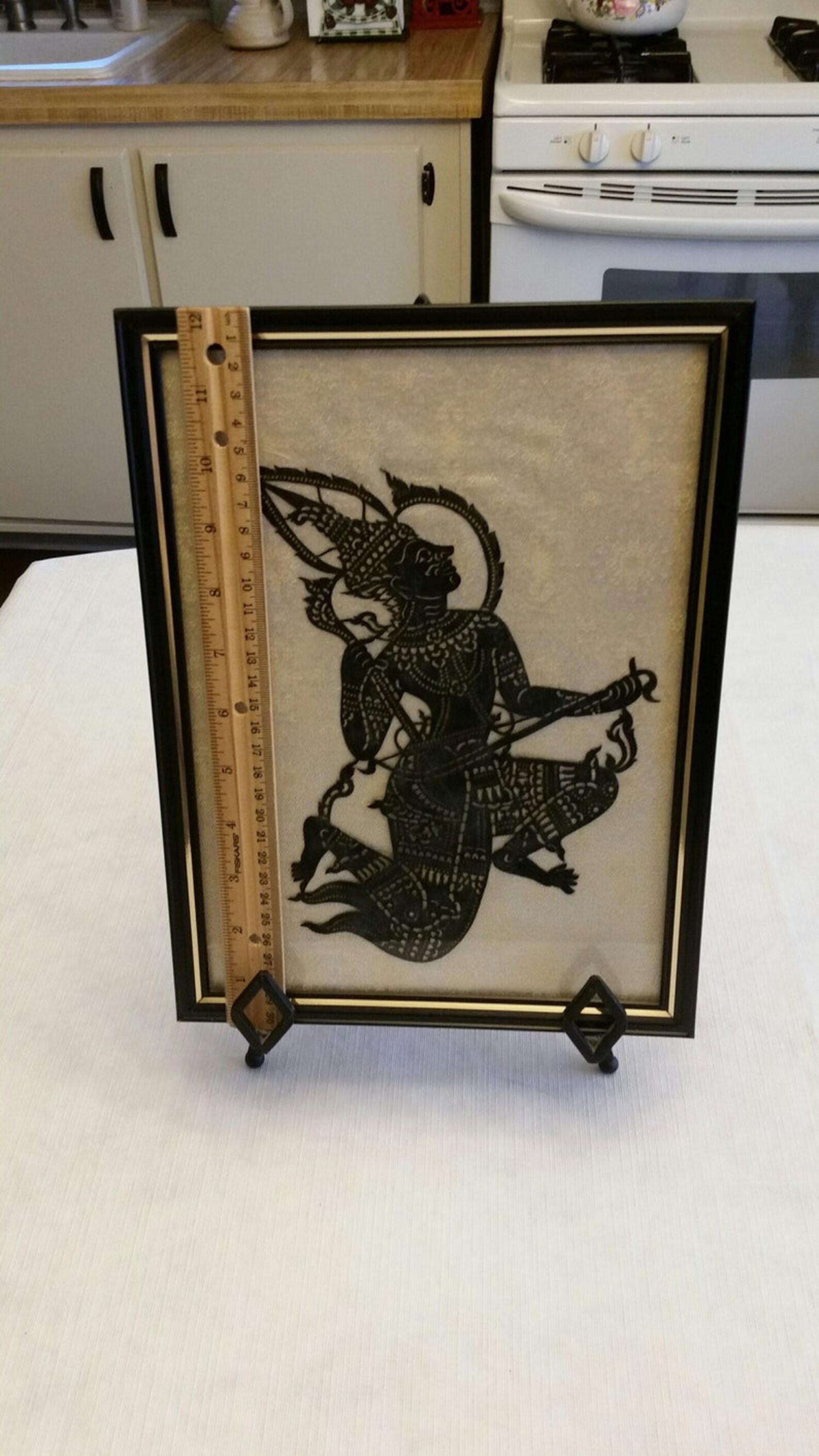 Vintage Thai Temple Rubbing Paper 9x12 Framed | Etsy