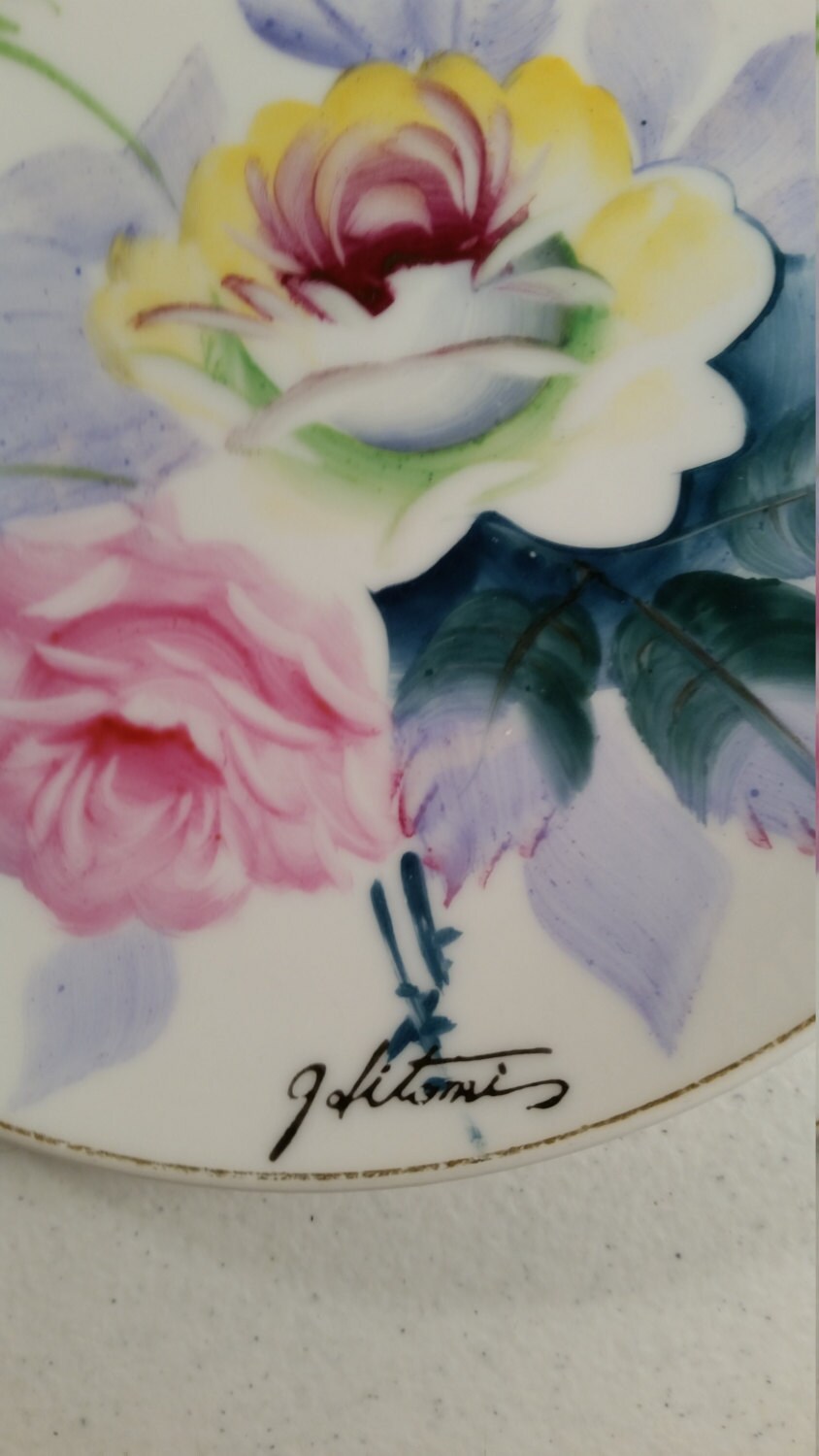 2 Vintage Japan Hand Painted Collector Plates 1940 | Etsy