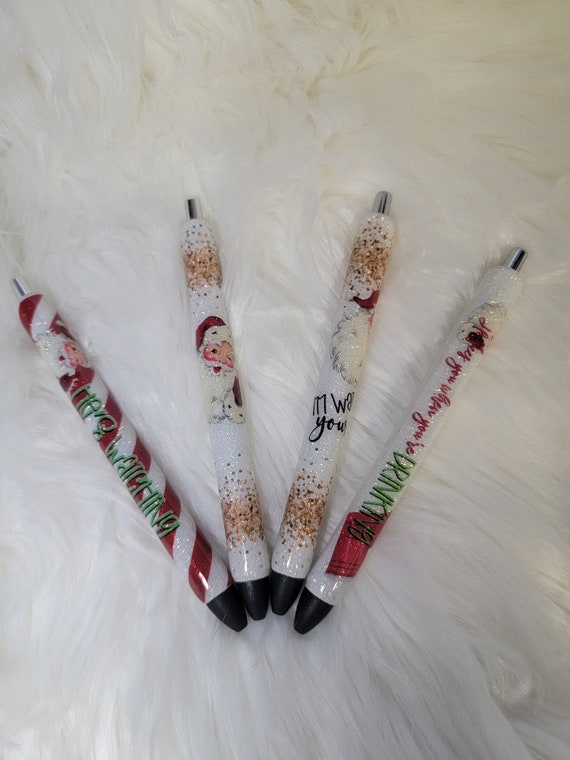 Santa Gel Pen - Etsy