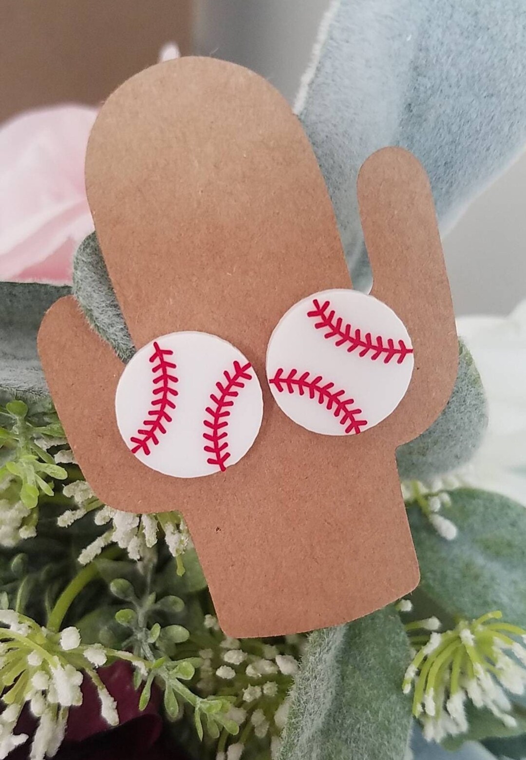 Baseball Earrings Studs, Baseball Mom Accessories, Game Day Jewelry ...