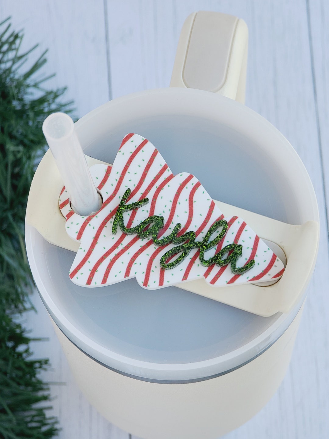 Stanley Christmas Name Plate, Snack Cake Topper, Christmas Cake Topper ...