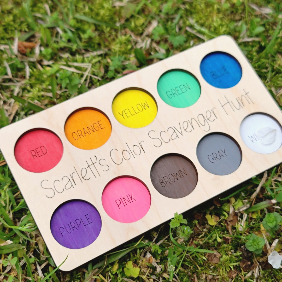 Nature Scavenger Hunt Board Color Scavenger Hunt Educational - Etsy
