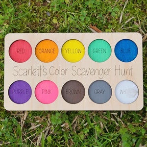 Nature Scavenger Hunt Board Color Scavenger Hunt Educational - Etsy