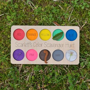Nature Scavenger Hunt Board Color Scavenger Hunt Educational - Etsy