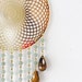 Snow Quartz Tube Torus Sacred Geometry Art, Crystal Mobile, Gold White ...