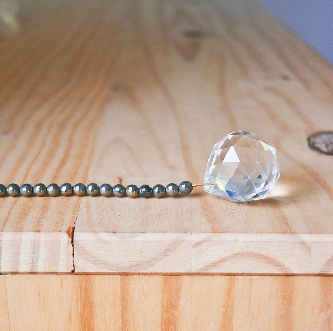 Pyrite Suncatcher, Gemstone Rainbow Maker, Abundance Feng Shui Crystal ...
