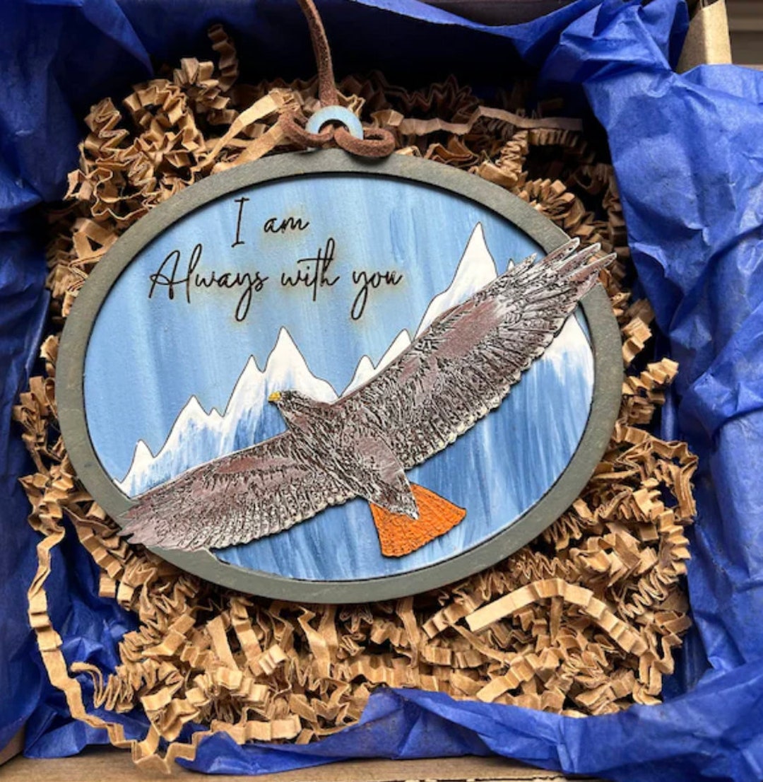 Hand Painted Red-tailed Hawk Ornament - Etsy