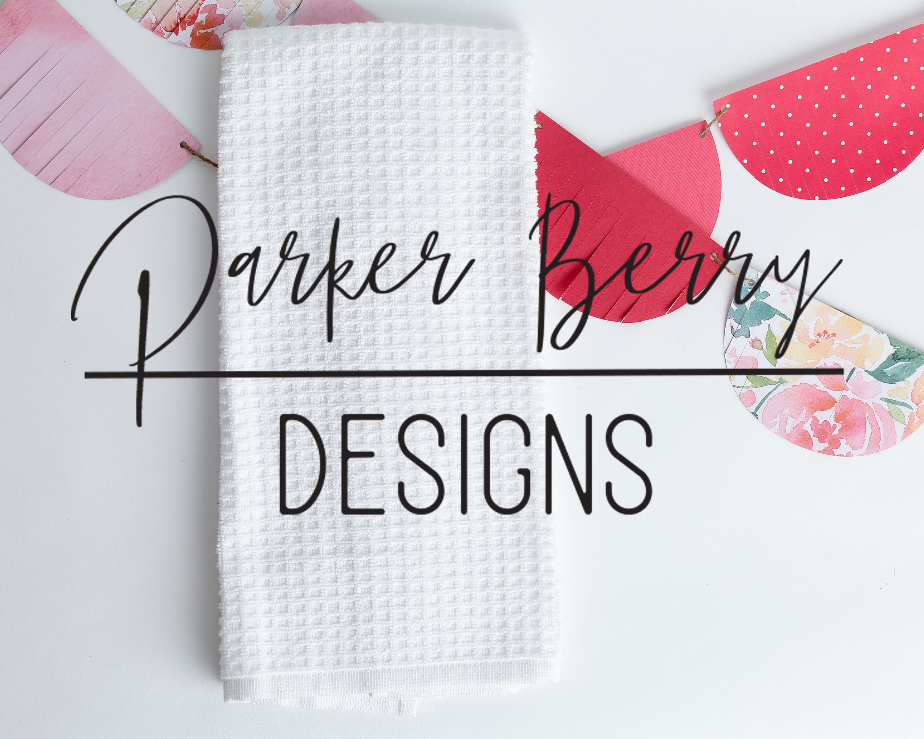 Waffle Weave Kitchen Towel, Tea Towel, Blank Template, Mock up Digital ...
