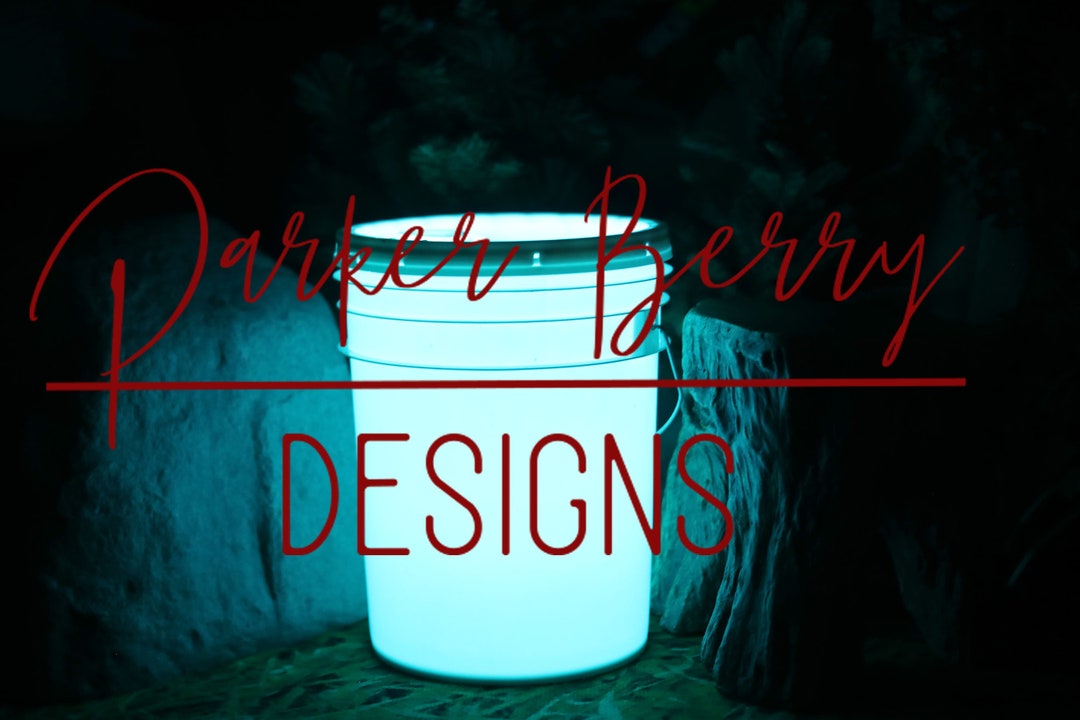Glowing Teal Camping Bucket Digital Downland Stock Photography to ...