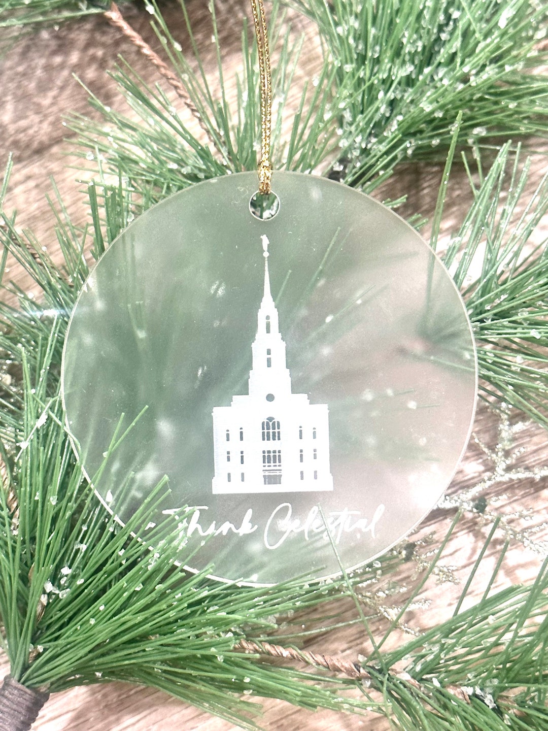 BULK OPTIONS*** LDS Think Celestial Temple Ornament, Young Women's Gift ...