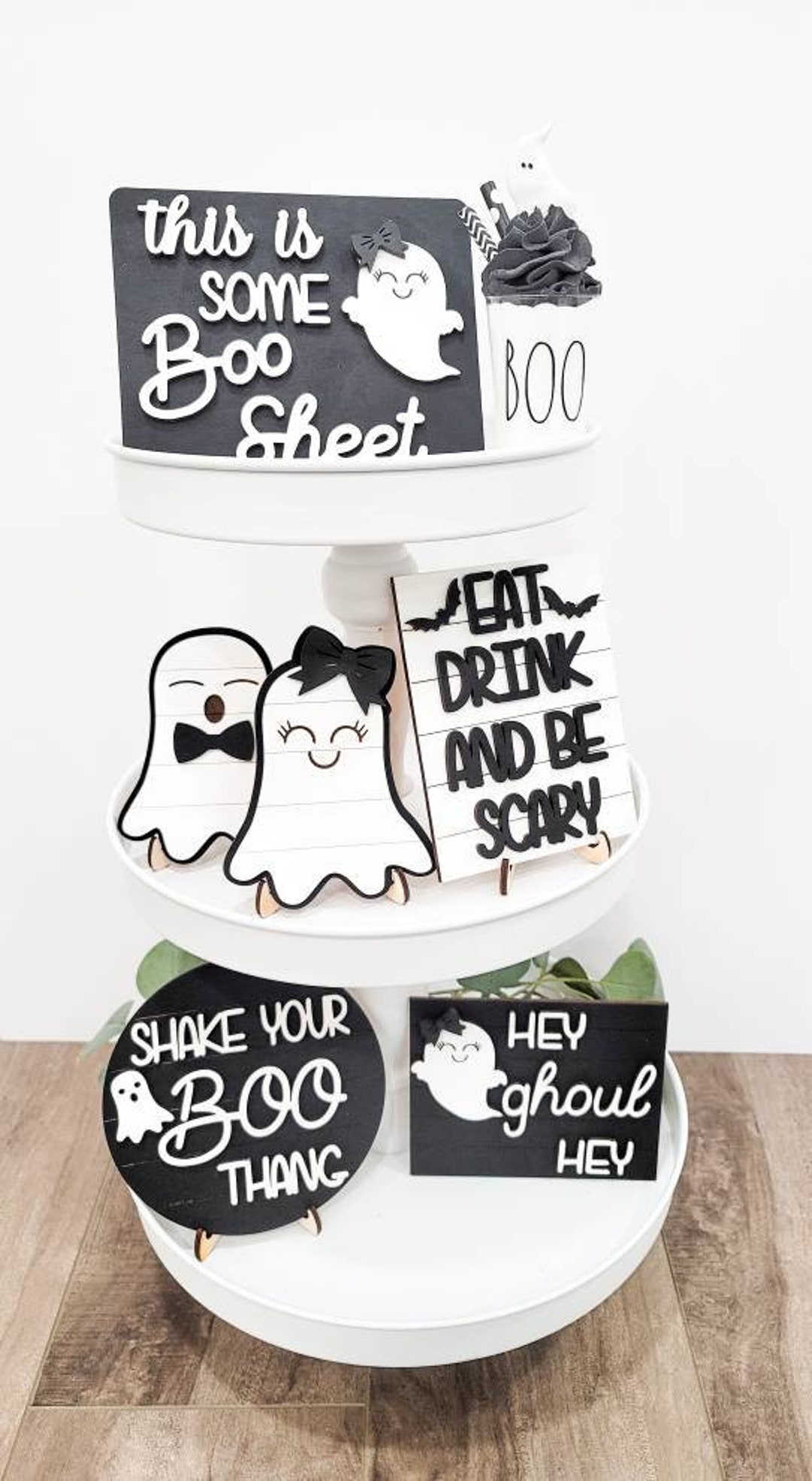 Boo Sheet Tier Tray, Halloween Tier Tray, Ghost Tier Tray - Etsy