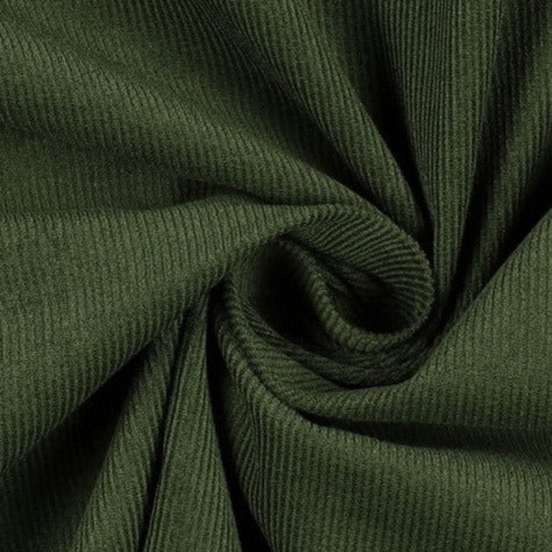100 % Cotton Velvet, Corduroy Fabric-forest Green - Etsy