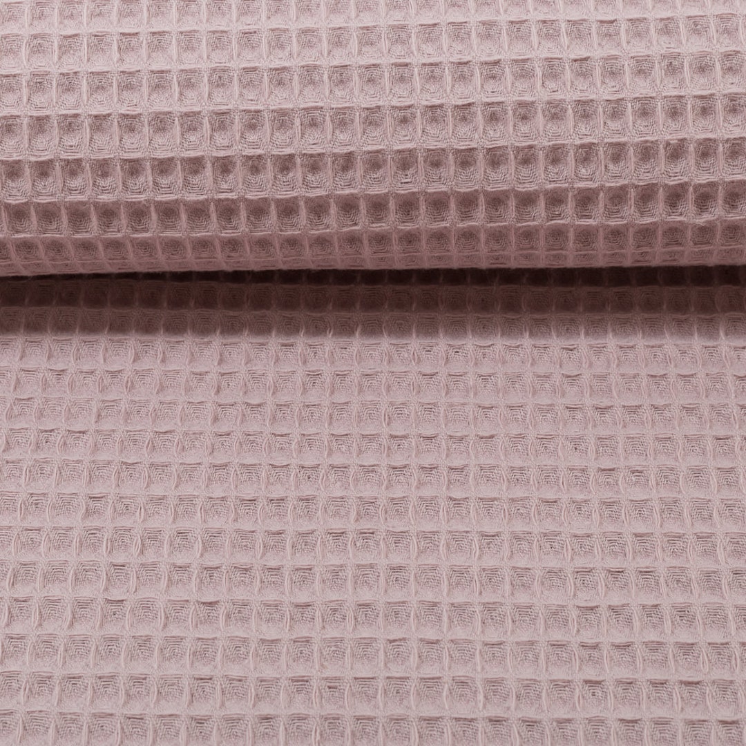 Powder Cotton Waffle Weave Fabric Fabric by the Yard or Meter Waffle ...