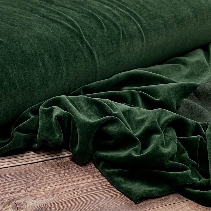 Green Velvet Fabric - Etsy