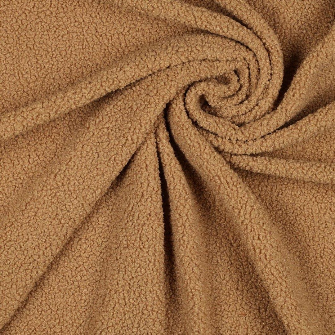 Brown Teddy Fabric Soft Plush Fleece 270 G/m2 Faux Sheepskin Warm and ...