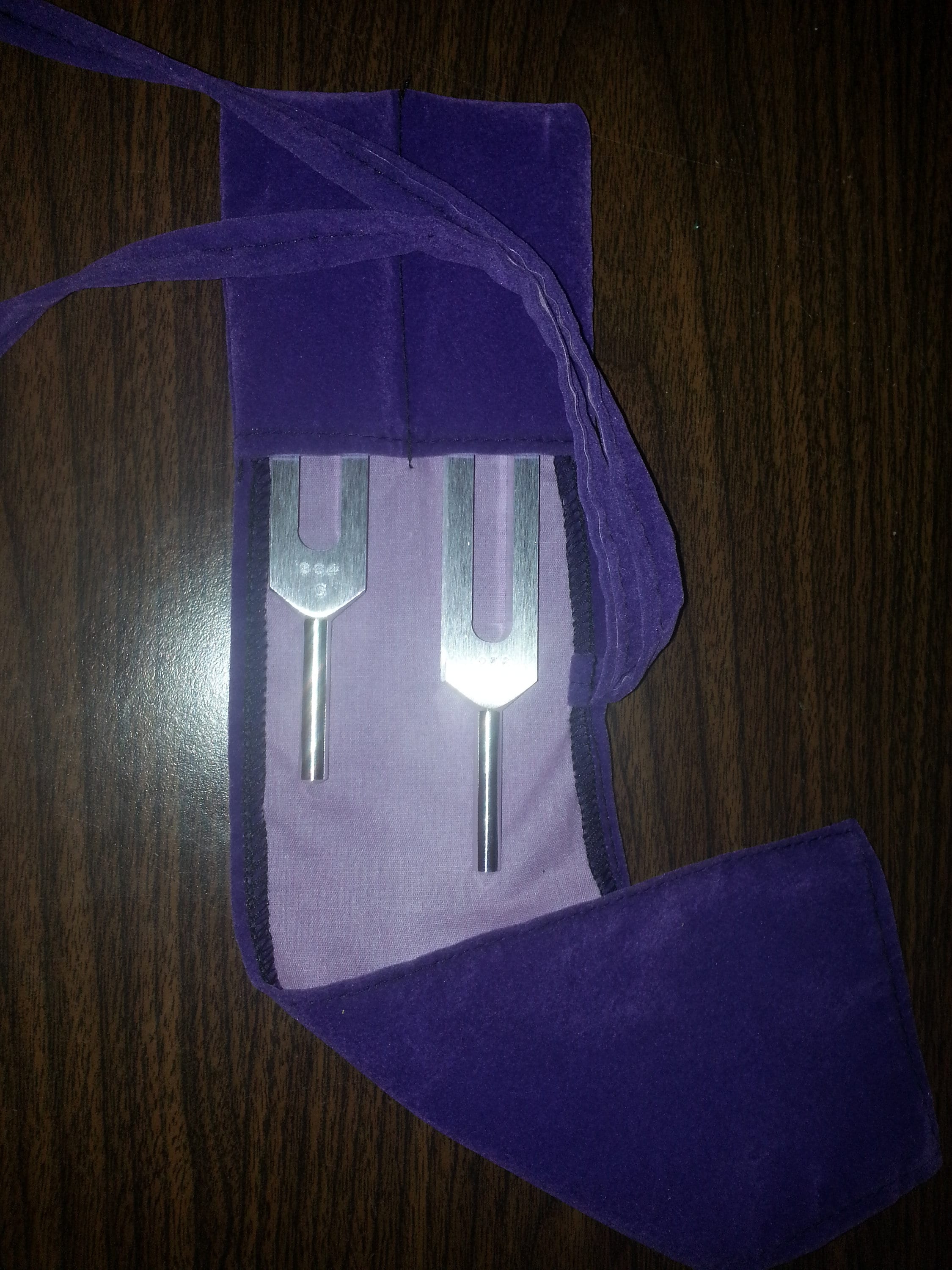 A Pair is Better Tuning Forks C 256 Hz and G 384 Hz in Pouch | Etsy